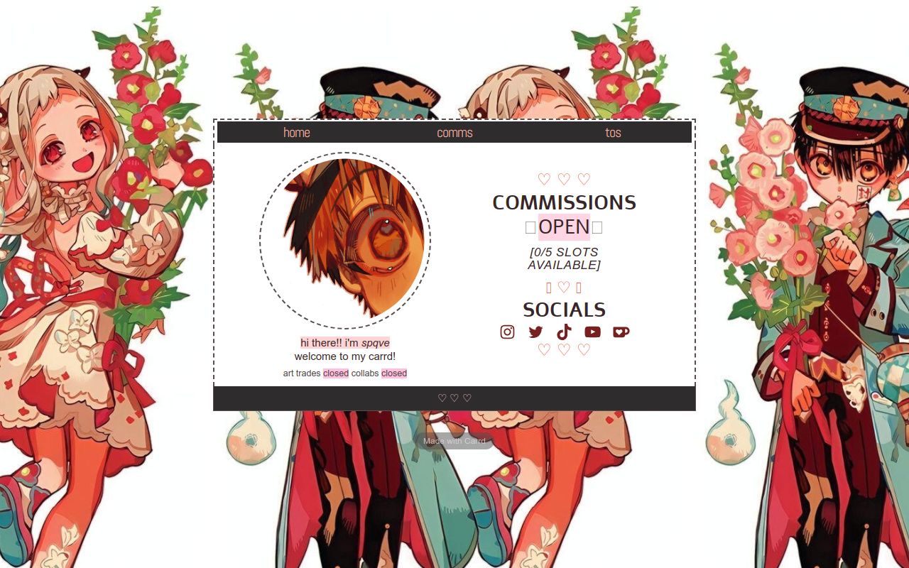 spqve's commission card